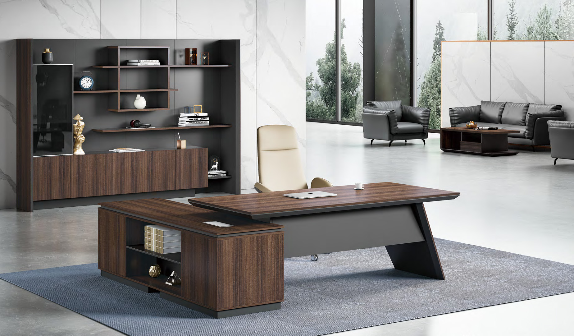 Luxurious Executive Office Desk With Optional Cabinet | The Corporate Desk