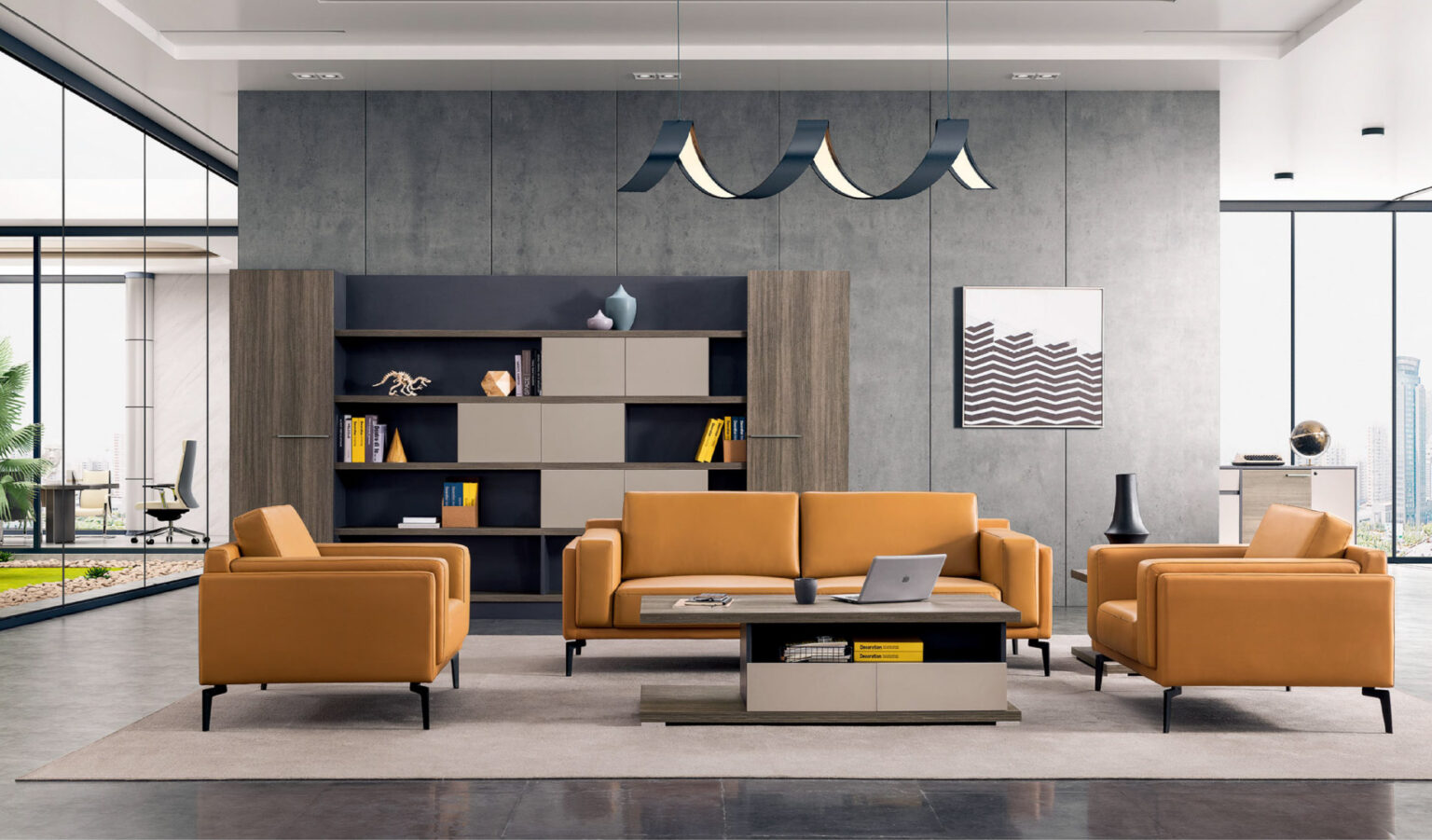 Premium Office Lounge Sofa Setting – Single Module | The Corporate Desk