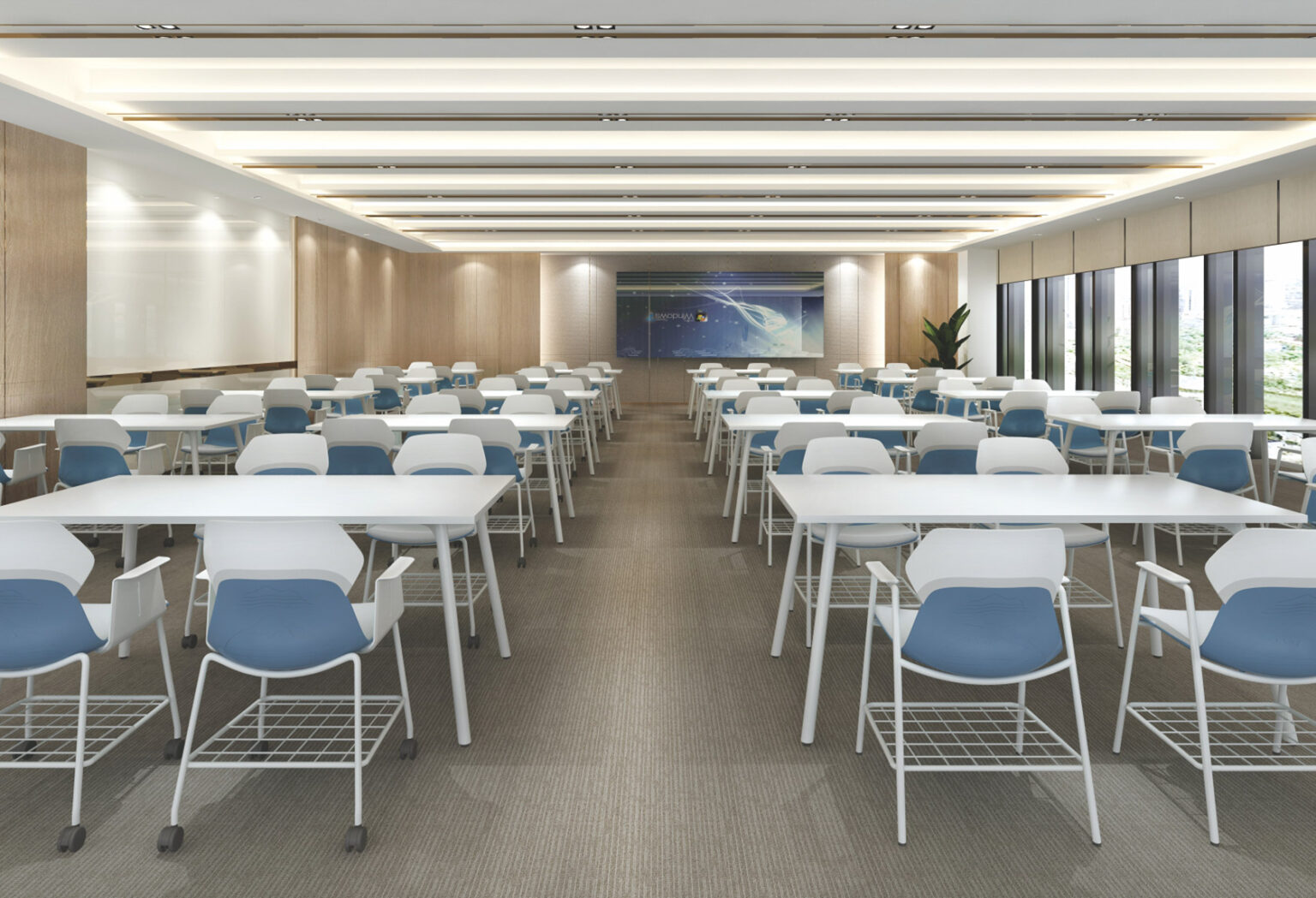 Modern Office Training Room Seat With Storage Space | The Corporate Desk