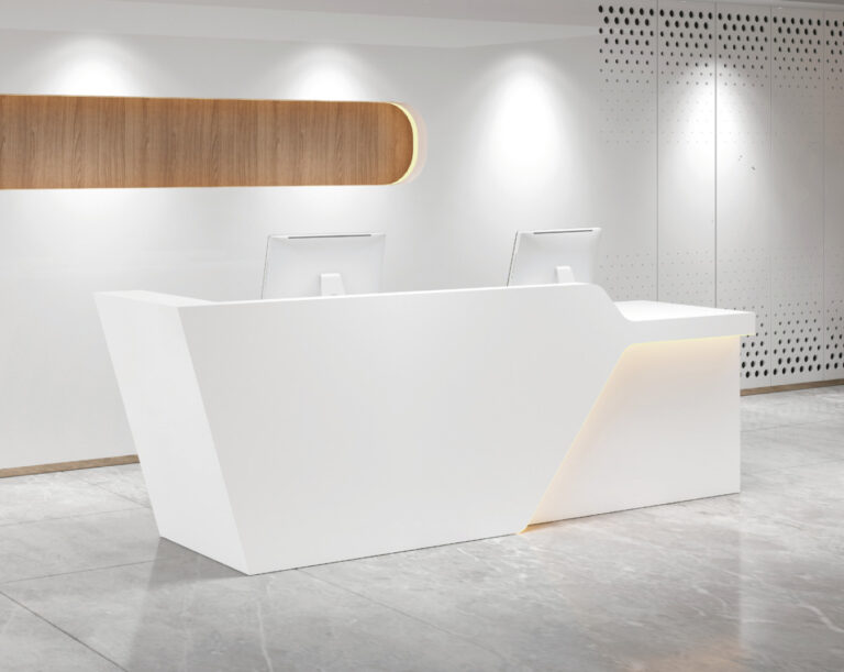 Modern Minimalist Office Reception Desk | The Corporate Desk