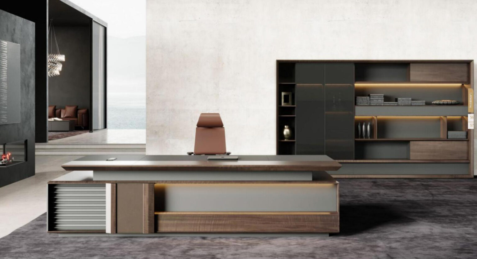 Sleek Spacious Executive Office Desk | The Corporate Desk