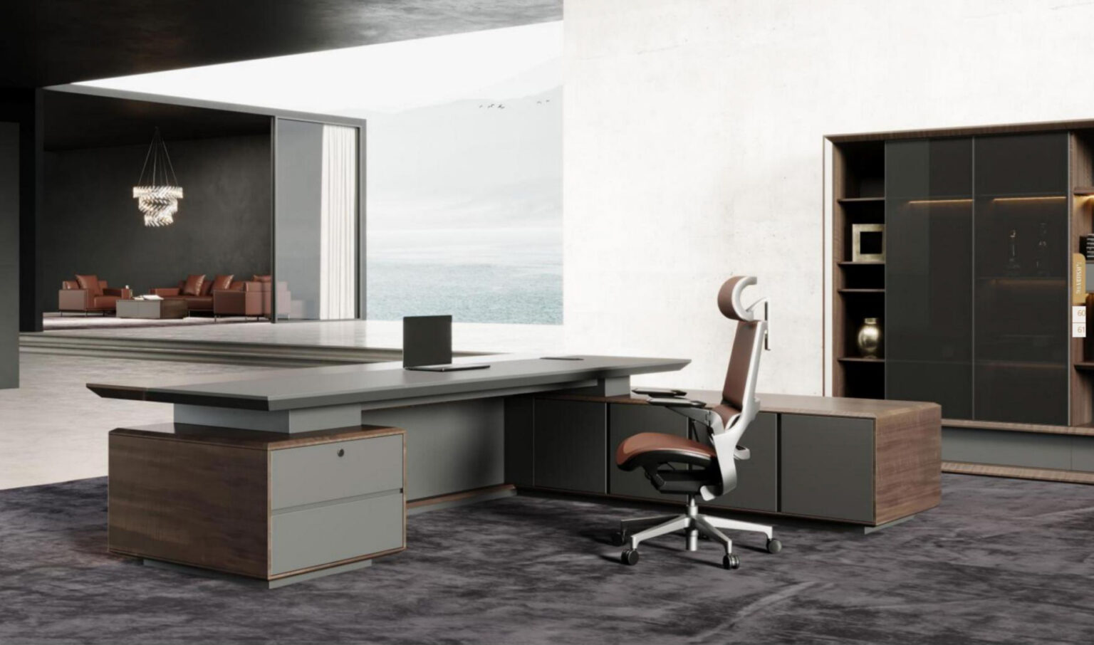 Sleek Spacious Executive Office Desk | The Corporate Desk