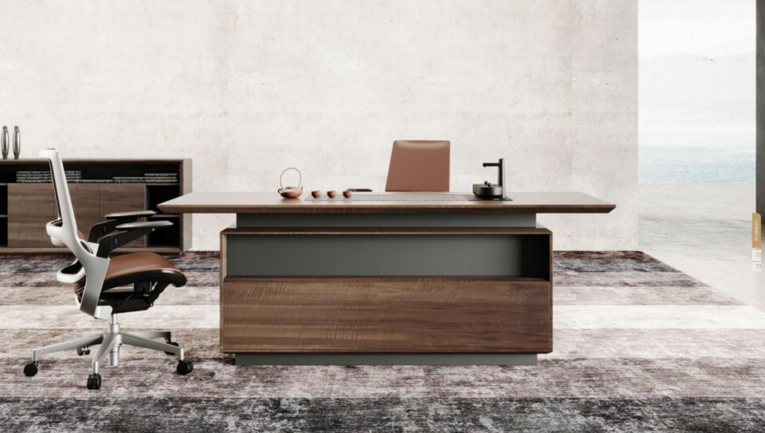 Modern Simple Manager's Office Desk | The Corporate Desk