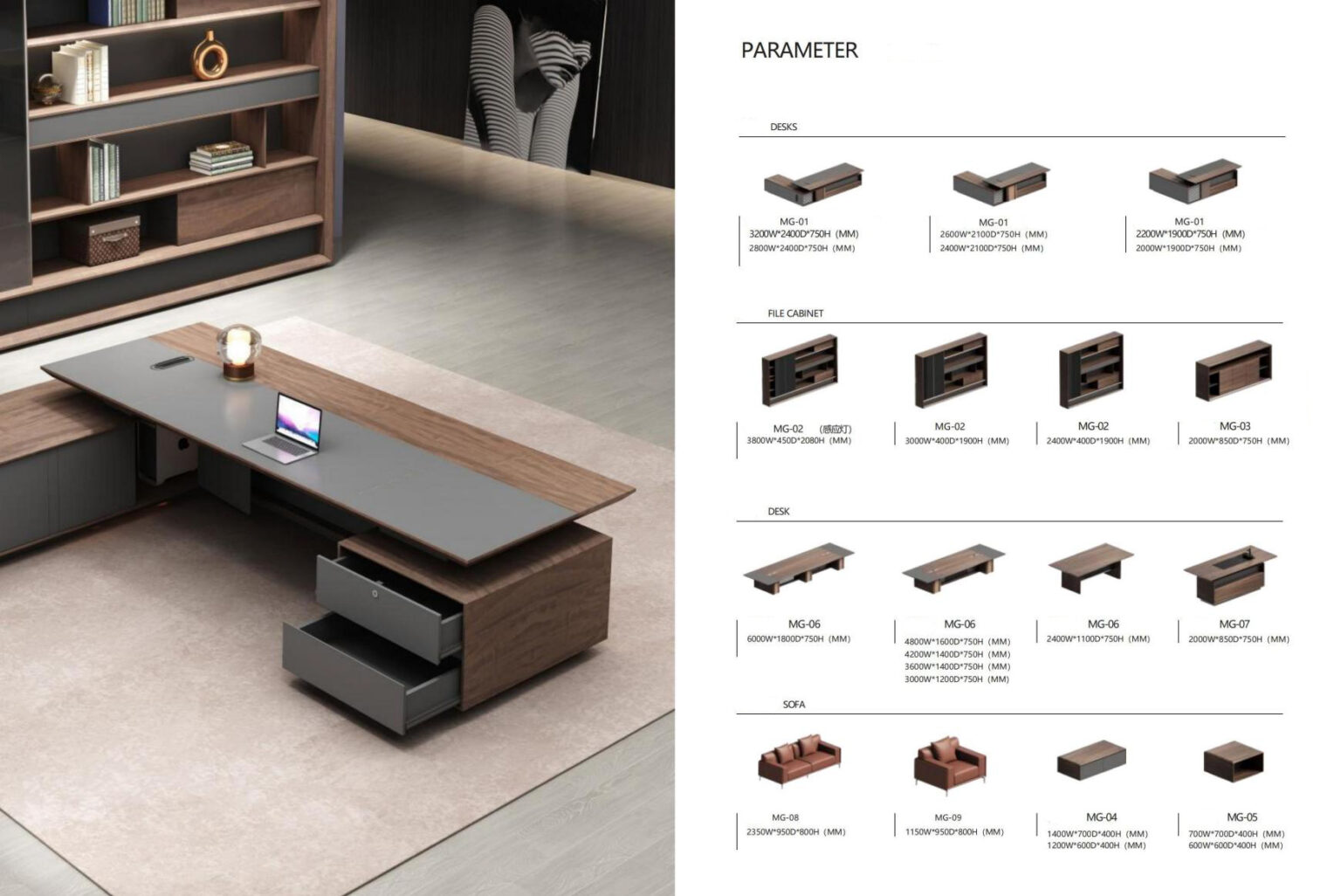Sleek Spacious Executive Office Desk | The Corporate Desk