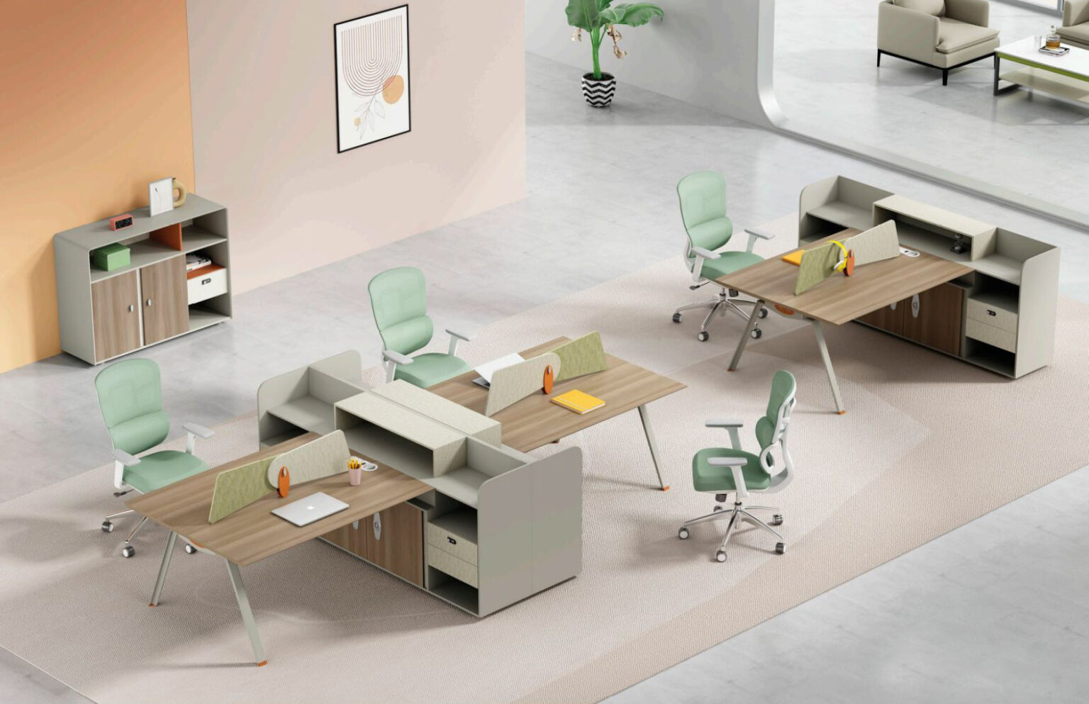 Modern Office Workstation From Shibo Series | The Corporate Desk